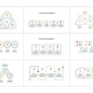 Line Animated Infographics Presentation Template, Powerpoint ...