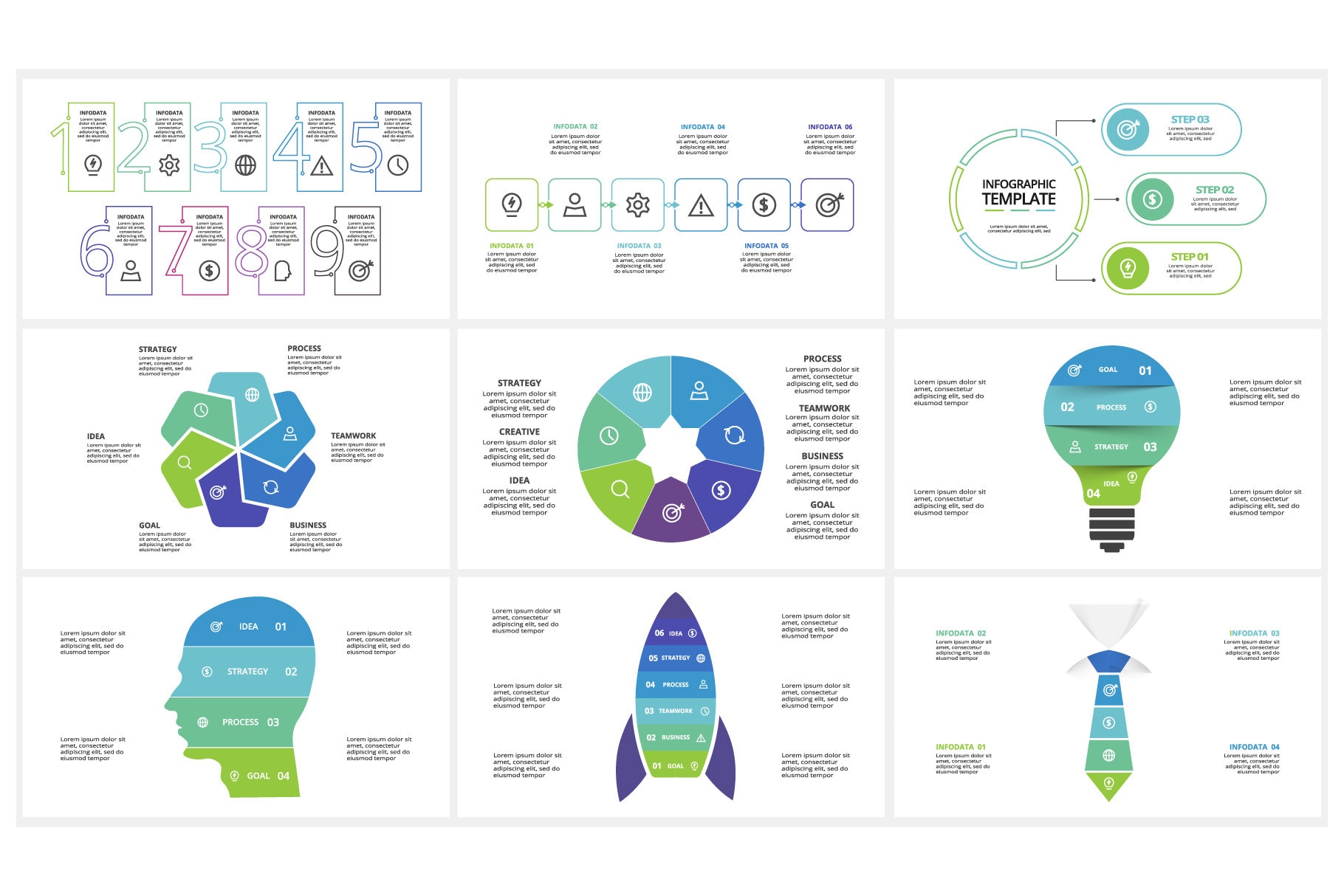Mix Animated Infographics Presentation Template, Powerpoint ...