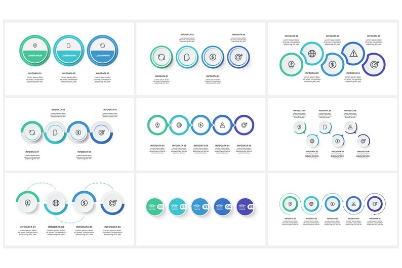 Circular Animated Infographics Presentation Template, Powerpoint ...