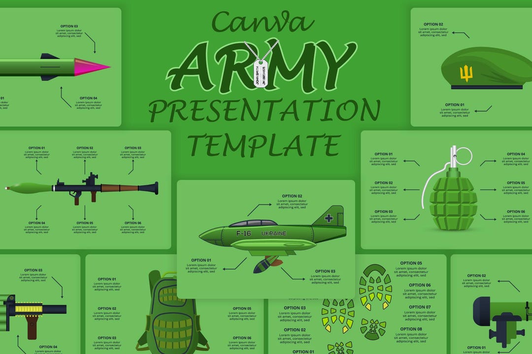 ARMY Infographics Presentation Canva Template - Etsy