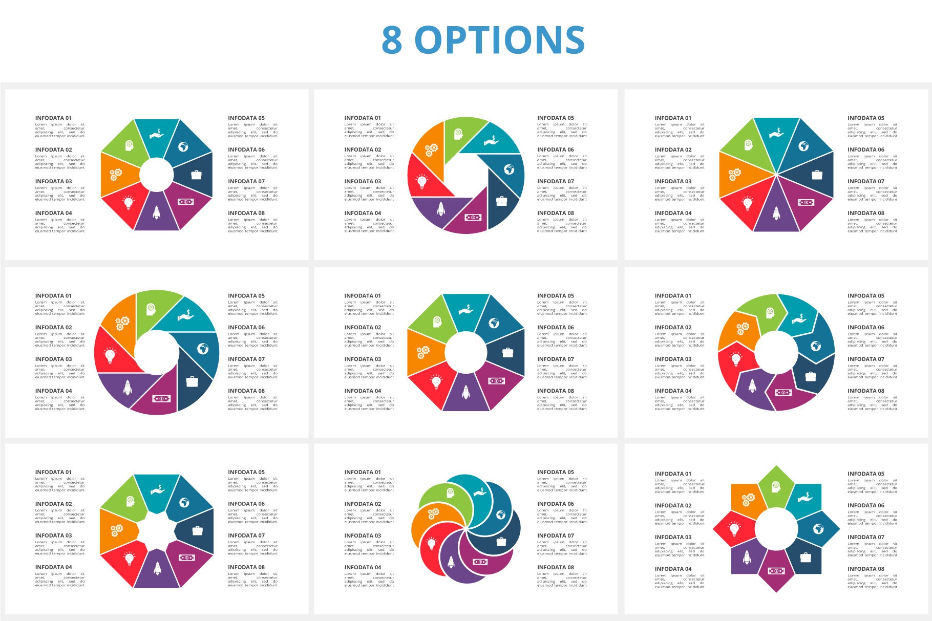 Cycle Animated Infographics Presentation Template - Etsy