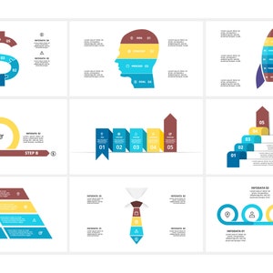 Mix Animated Infographics Presentation Powerpoint Template, Powerpoint ...
