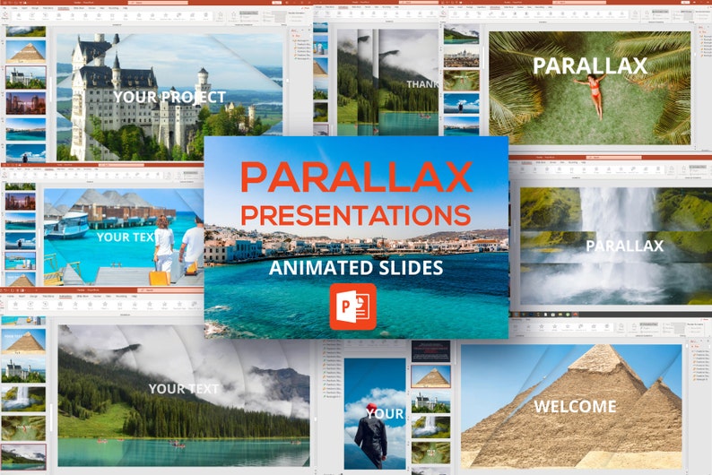 Parallax Animated Powerpoint Presentation Template - Etsy