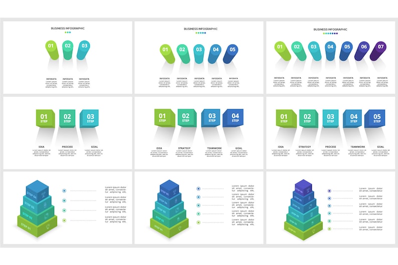 3D Animated Infographics Presentation Template, Powerpoint Presentation ...