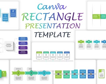 Rectangle Presentation Canva Template - Etsy
