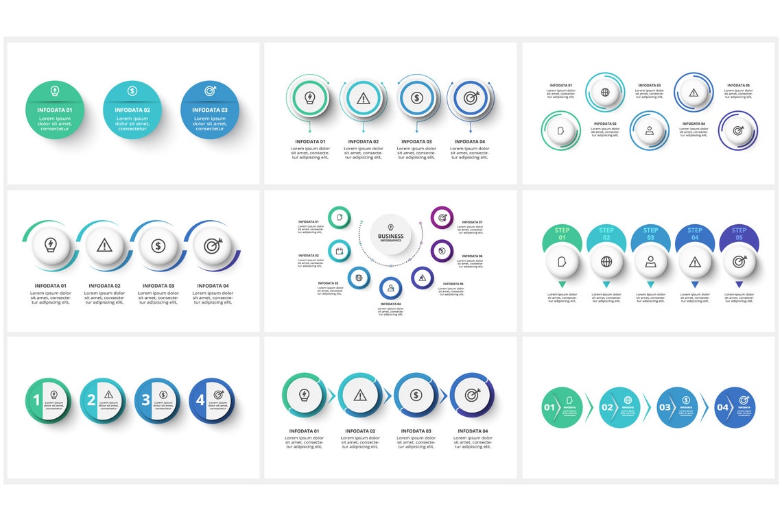 Circular Animated Infographics Presentation Template, Powerpoint ...