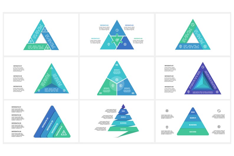 Triangle Animated Infographics Presentation Template, Powerpoint and ...