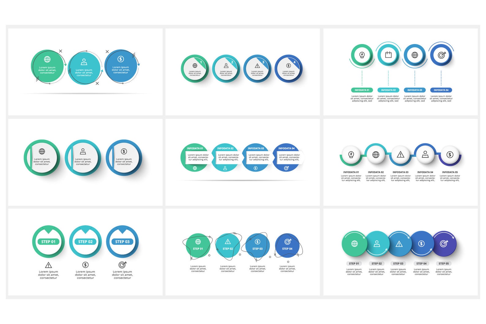 Circular Animated Infographics Presentation Template, Powerpoint ...