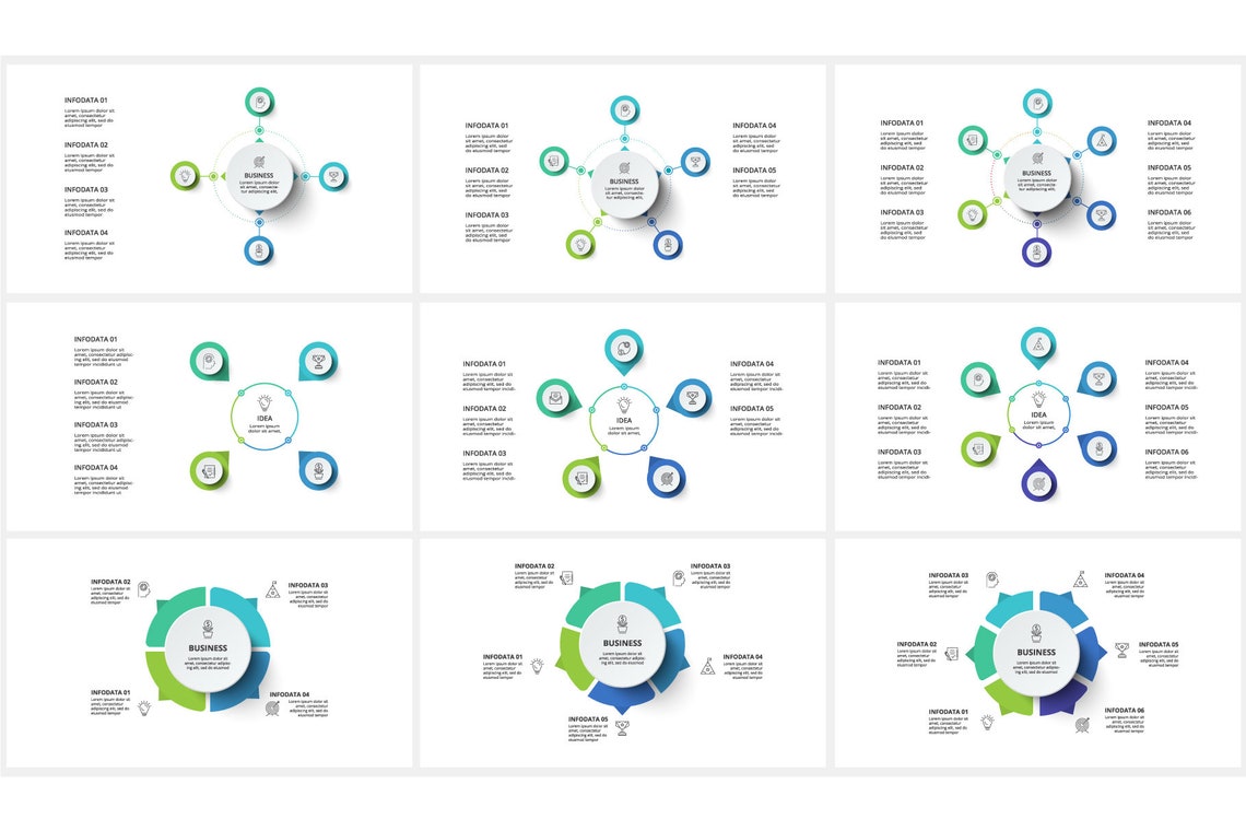 Diagrams Animated Presentation: Powerpoint & Keynote Template - Etsy