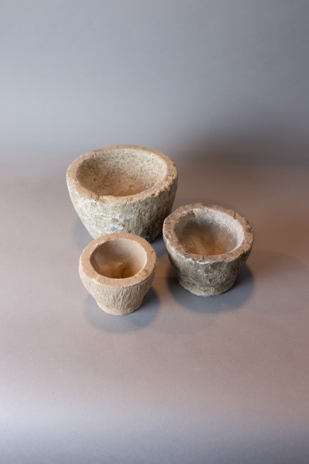 Vintage Stone Mortar | Old Stone Mortar | Grey Stone Mortar | Beige ...