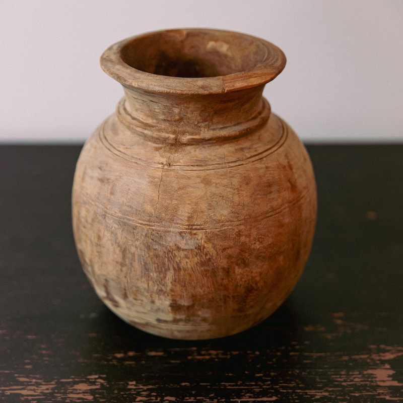 Rustic Wood Vase - Etsy
