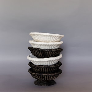 Fluted Paper Mache Bowl, 8”D - Etsy