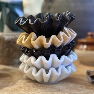 Marble Ruffle Bowl 5” | Ruffle Bowl | Mini Bowl - Etsy