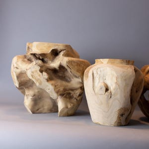 Teak Root Vase | Wood Vase - Etsy