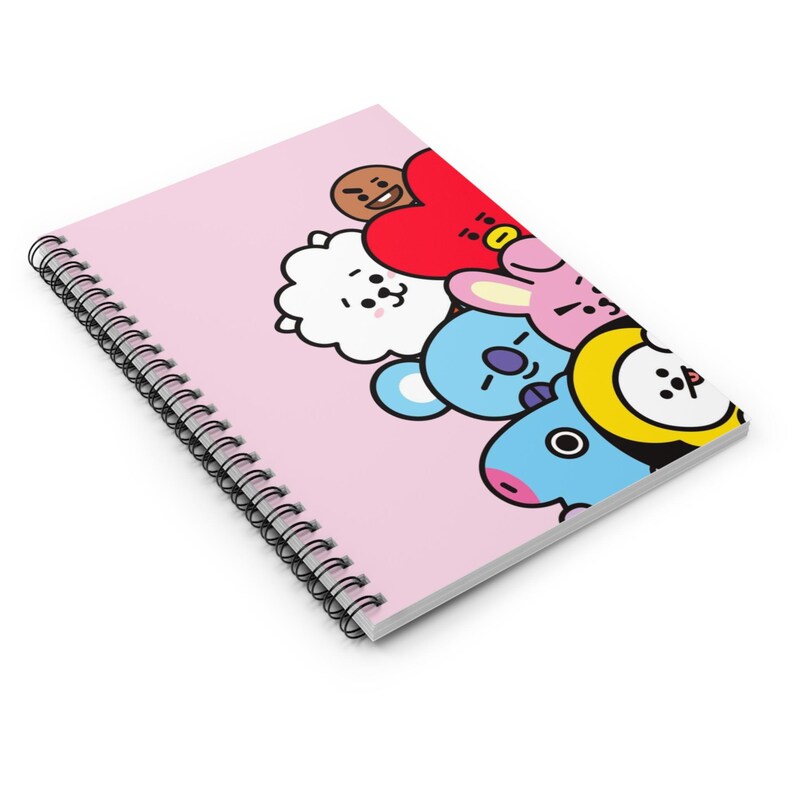 BT21 Spiral Notebook BTS Notebook BT21 Journal Back to School Ruled ...