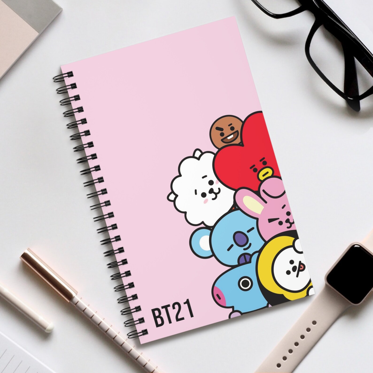 BT21 Spiral Notebook | BTS Notebook | BT21 Journal | Back to School ...