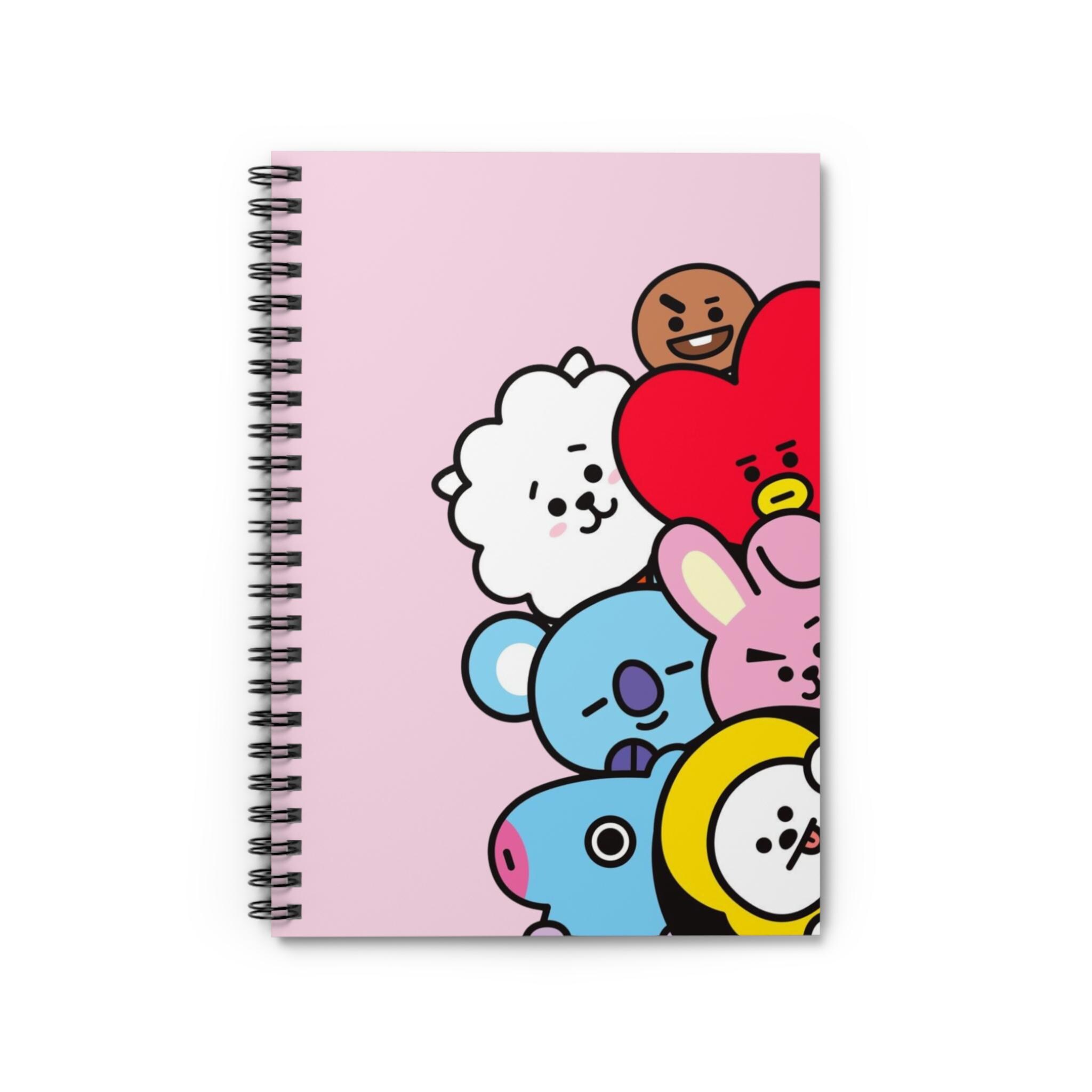 BT21 Spiral Notebook BTS Notebook BT21 Journal Back to School Ruled ...