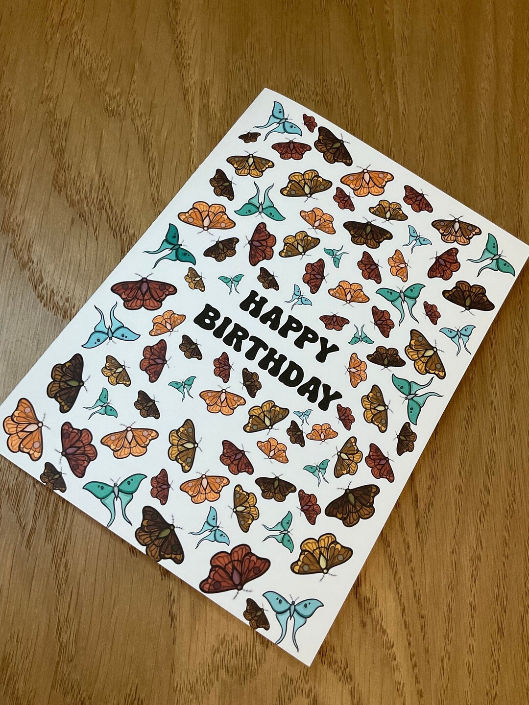 Moths Birthday Card | Cottagecore | Fairtcore | Birthday Cards ...