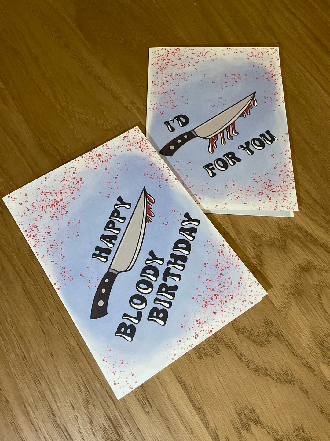 Bloody Knife Greeting Cards | Horror Cards | Birthday Cards ...