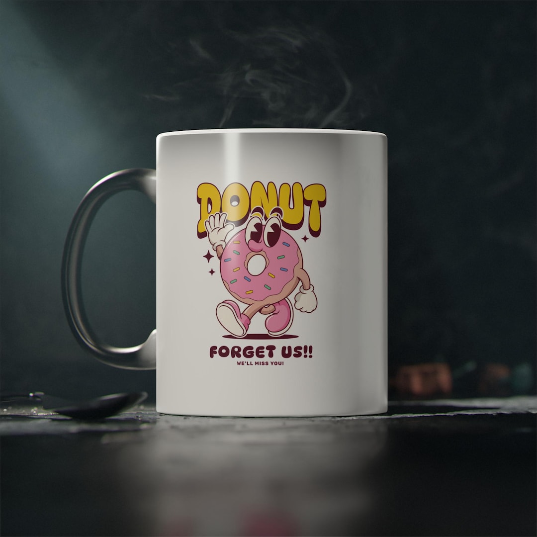 Donut Forget Us Mug, Send off Gifts, Personalized Mugs, Cute Donut ...