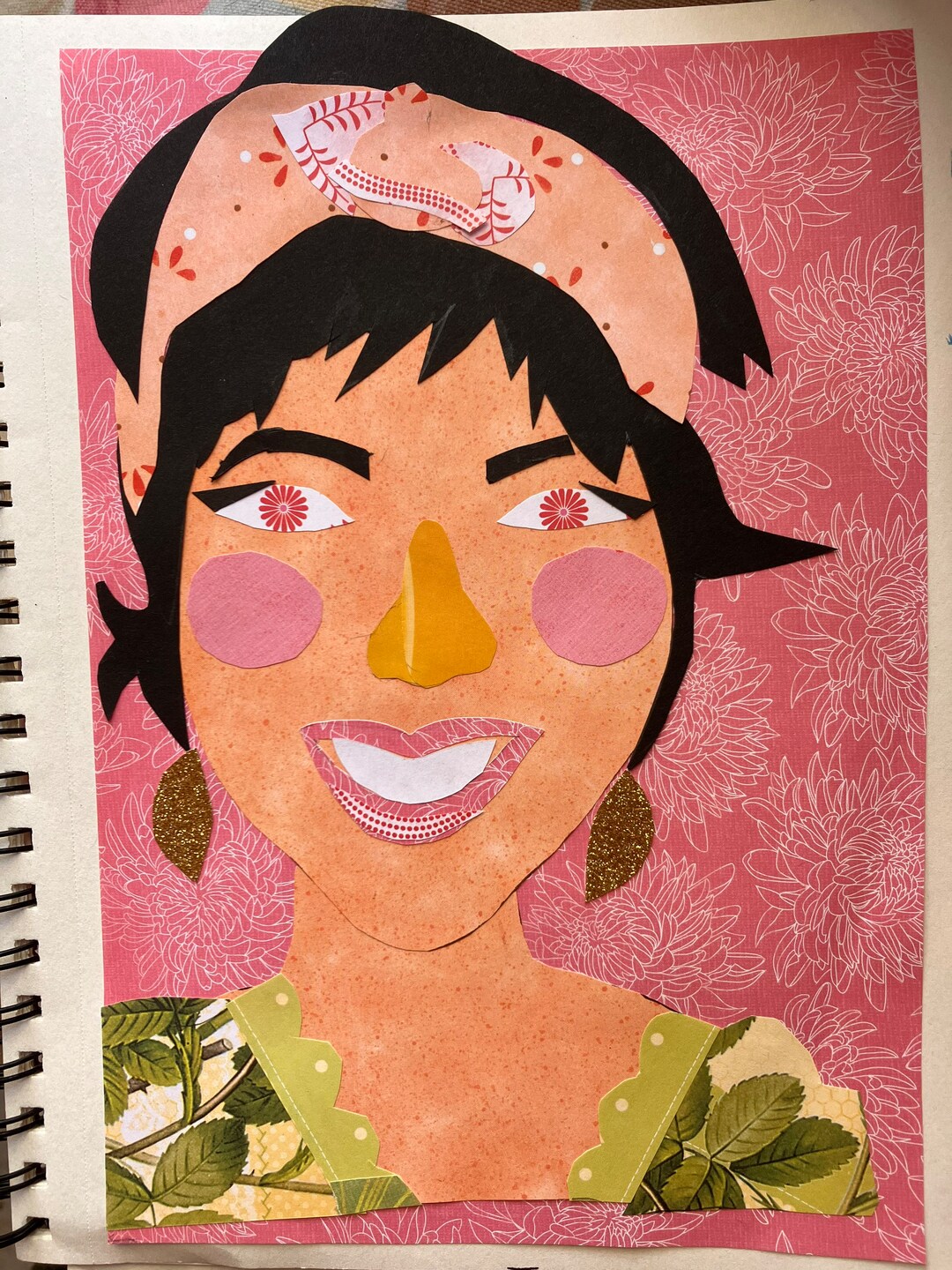 Custom Selfie Collage, Original Art Collage, Cut Paper Collage ...