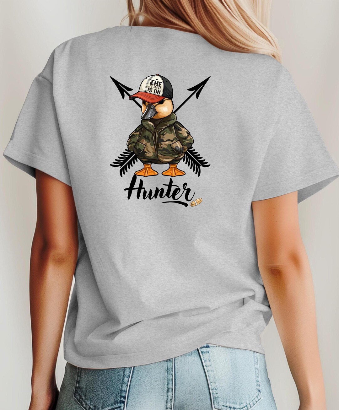 Hunter Duck Graphic Tee Unisex Hunting Shirt Vintage Outdoor Apparel ...