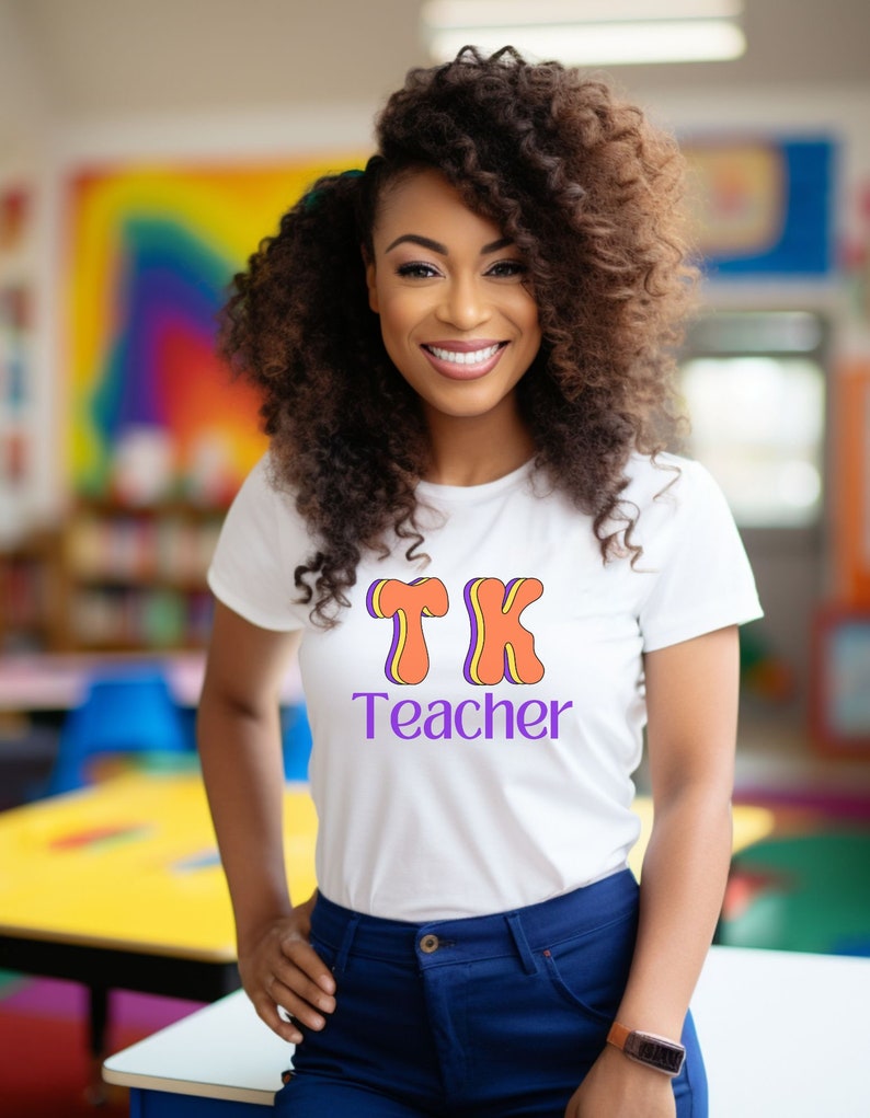 Retro TK Teacher Shirt, TK Teacher Tshirts, Back to School Shirts,team ...