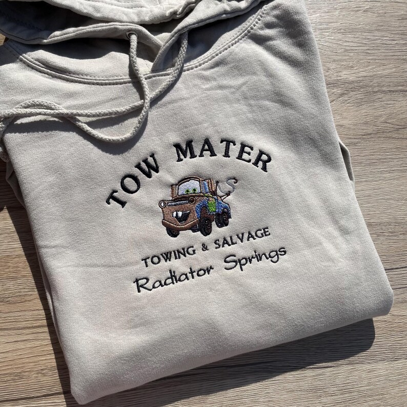 Mater Sweatshirt - Lightning Mcqueen Cars Sweatshirt - Tow Mater Hoodie ...