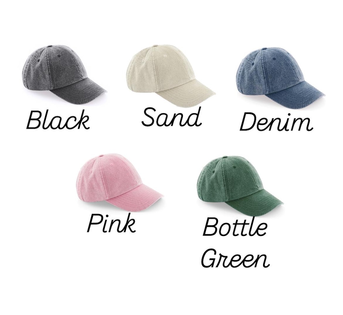 Custom Embroidered Cotton Dad Cap - Personalized Text Vintage Style - Etsy
