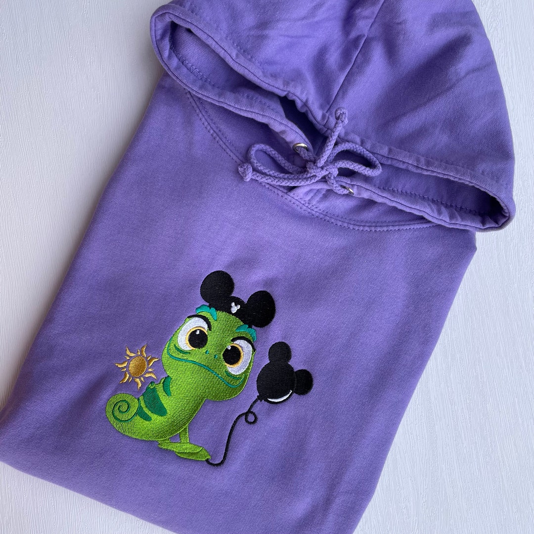Pascal Tangled Sweatshirt Rapunzel Pascal Embroidered Hoodie Disney ...