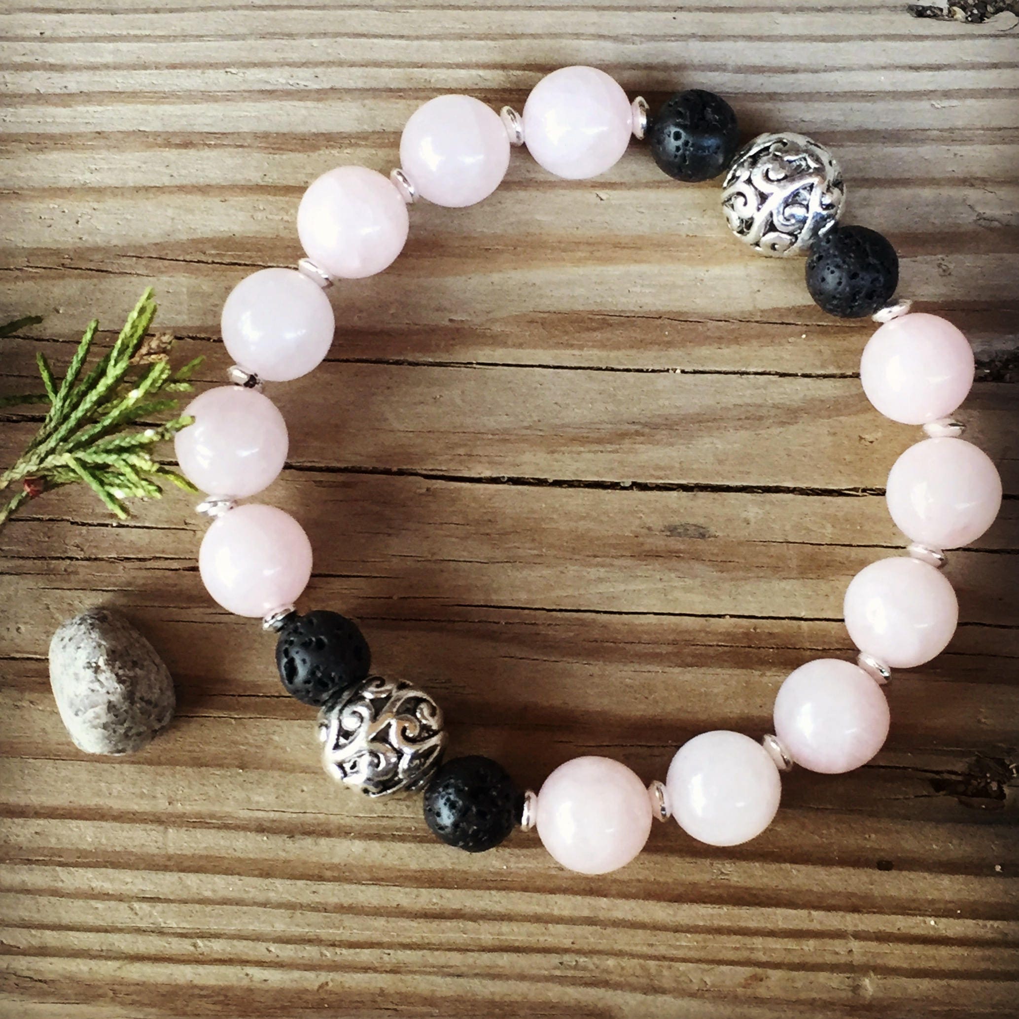 COMPASSION LOVE Rose Quartz & Lava Stone Essential Oil | Etsy Canada