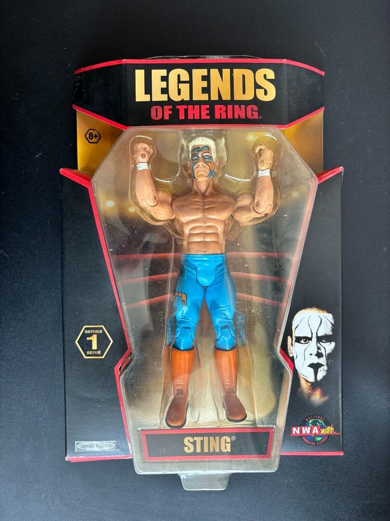 Legends of the Ring Sting "nwa" Series 1 Action Figure (BOXED) - Etsy