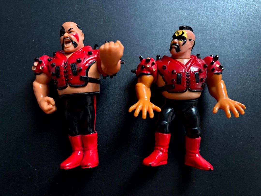 Vintage Hasbro WWF Legion of Doom LOD Hawk & Animal Wrestling Action ...