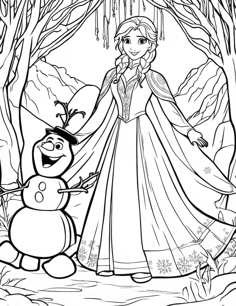 Frozen Colouring Pages for Kids Frozen Colouring Pages Kids Colouring ...