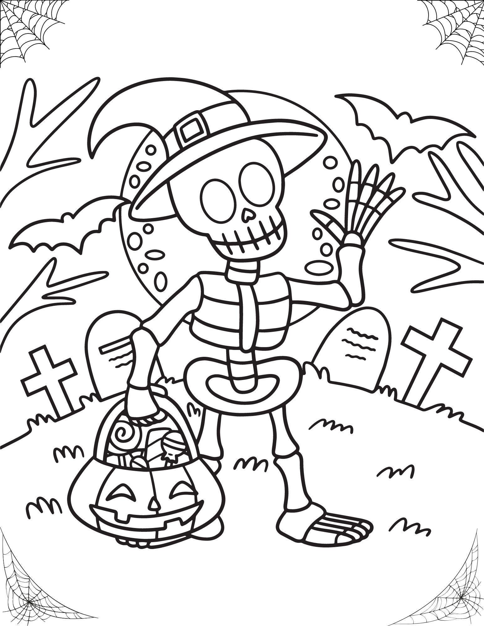 70 Halloween Colouring Pages for Kids|halloween Colouring Pages | Kids ...