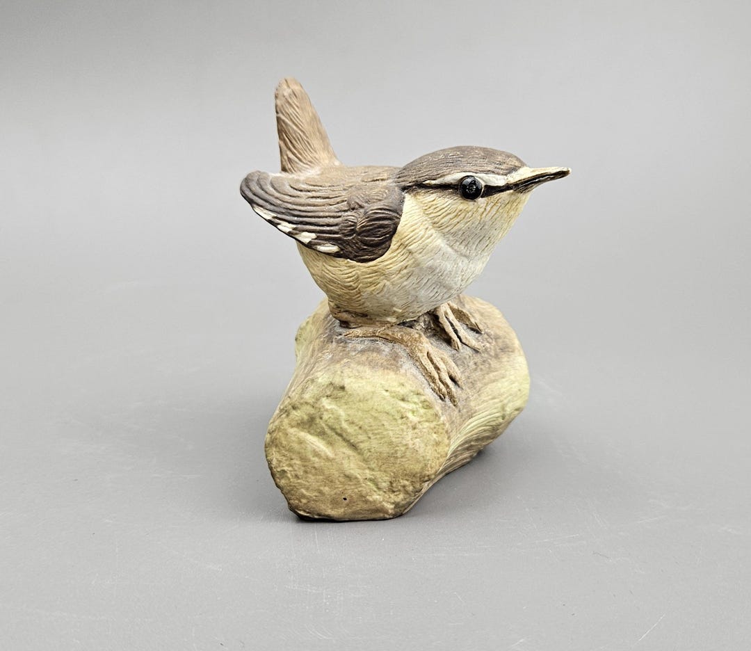 Wren Bird Ceramic Figurine Paperweight. Vintage - Etsy