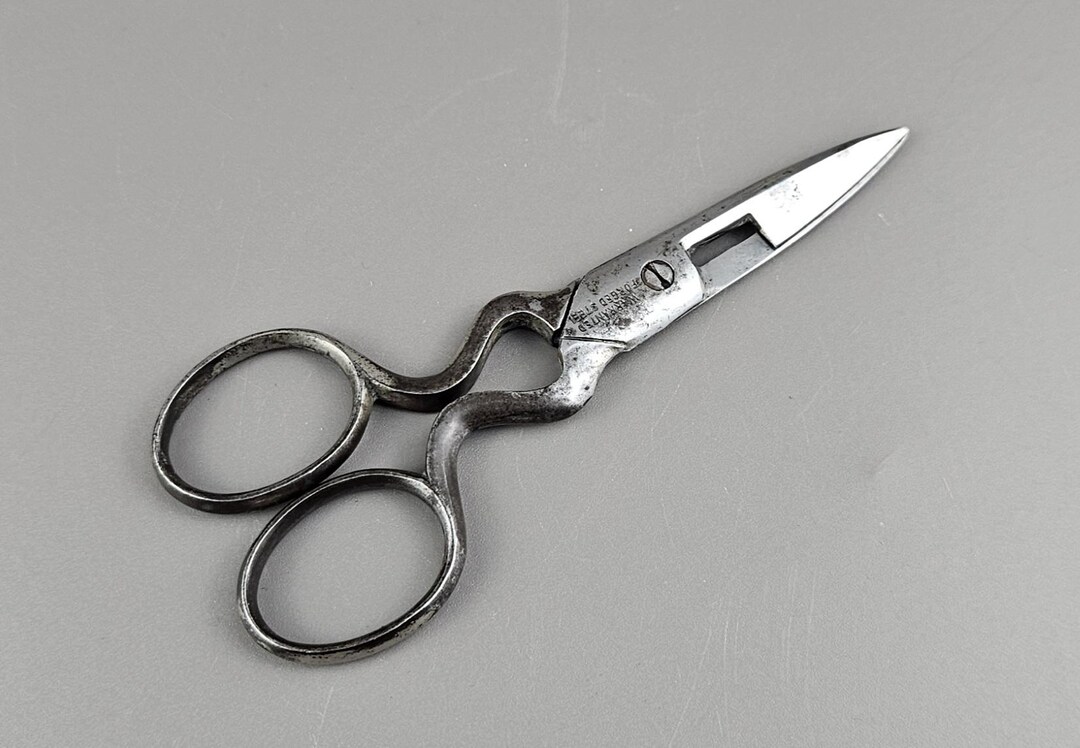 Steel Buttonhole Sewing Scissors With Swan Neck Handles. - Etsy