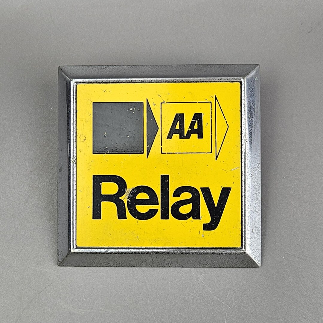 AA Relay Metal Car Grill Emblem Badge Vintage - Etsy