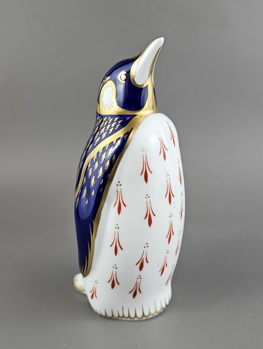 Penguin Royal Crown Derby Paperweight Gold Stopper LII Vintage - Etsy
