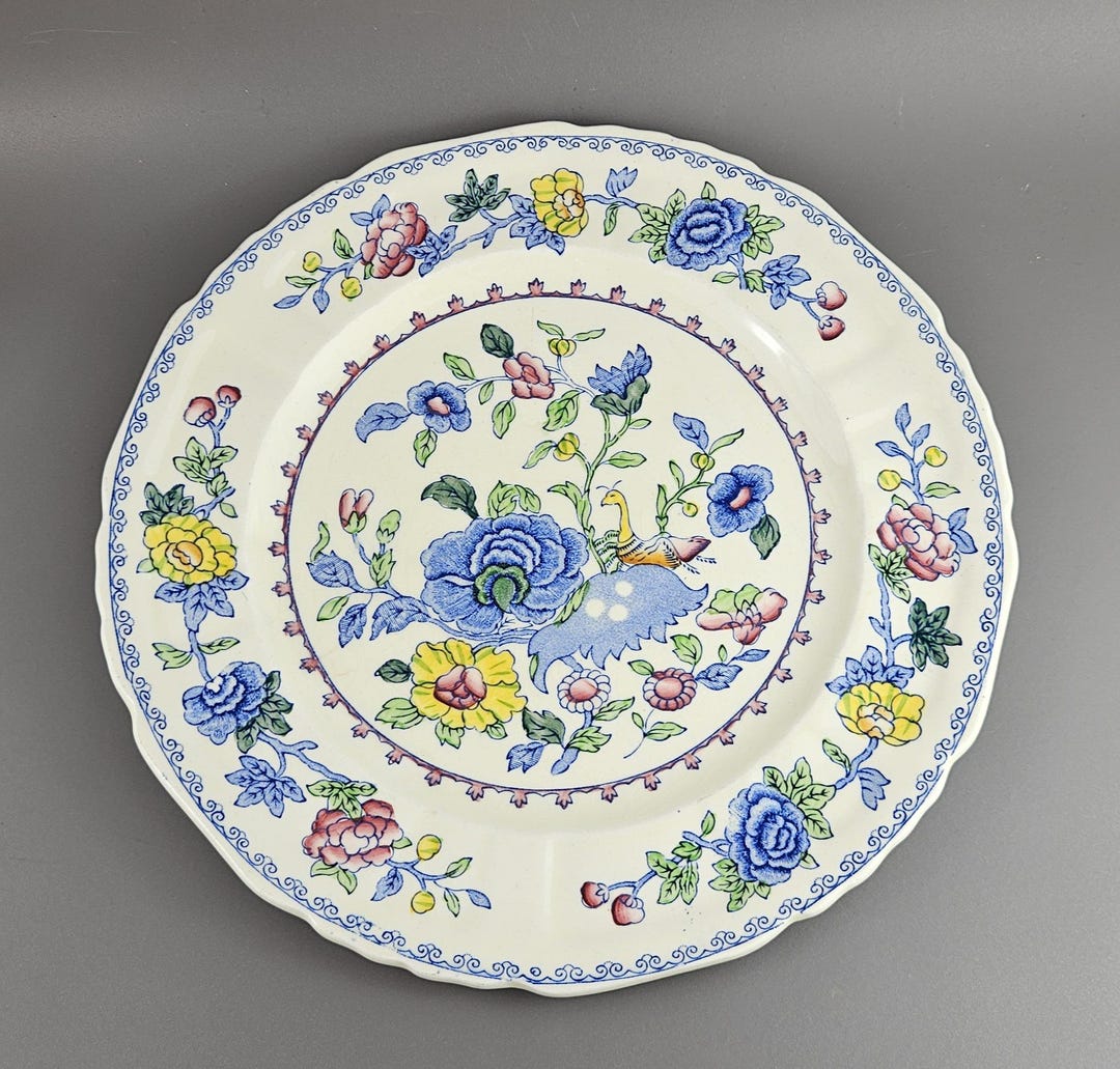 Mason's Dinner Plate Regency Pattern Collectible Vintage 25.cm - Etsy