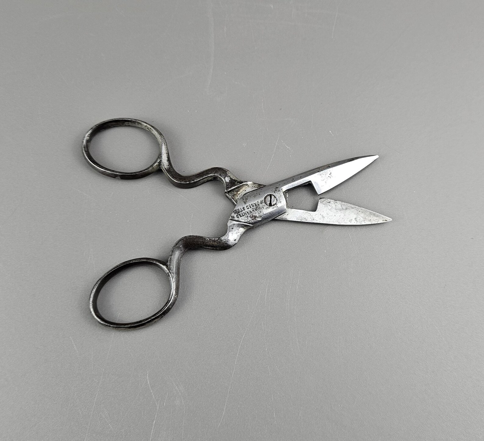 Steel Buttonhole Sewing Scissors With Swan Neck Handles. - Etsy