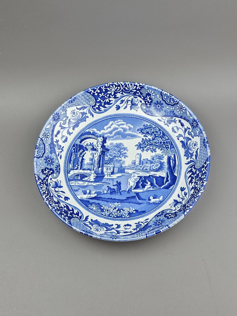 Spode Bone China, Round Dish, in the Classic Blue Italian Pattern. - Etsy