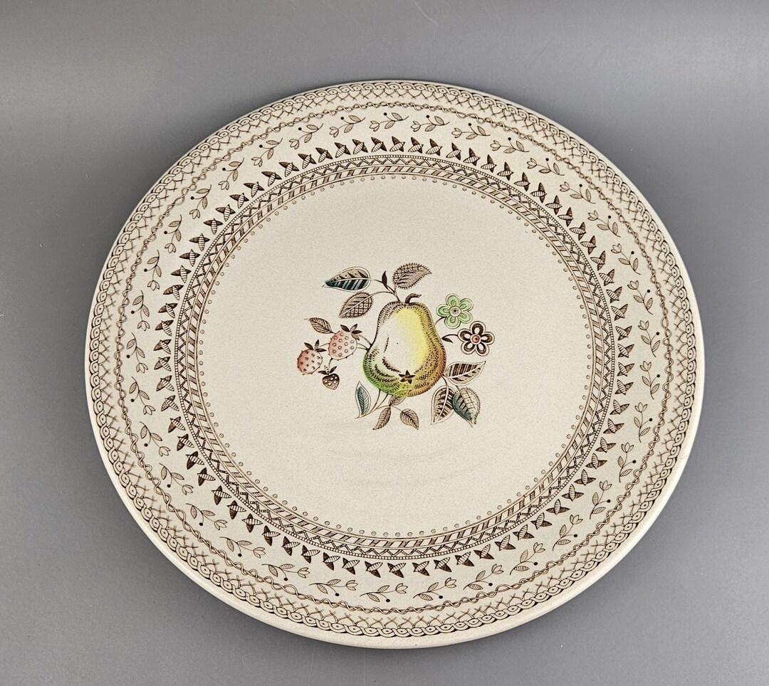 Johnson Bros Staffordshire Old Granite Fruit Sampler 10" Dinner Plate ...