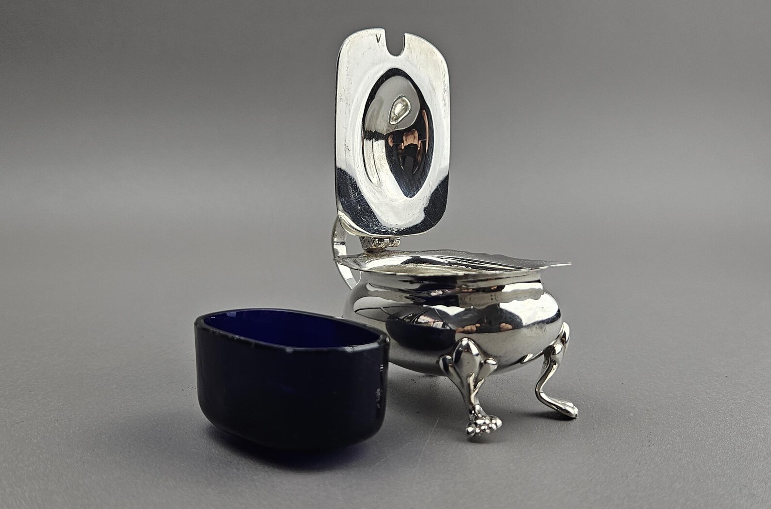 Antique Silver-plated Lidded Salt Cellar or Mustard Pot - Etsy