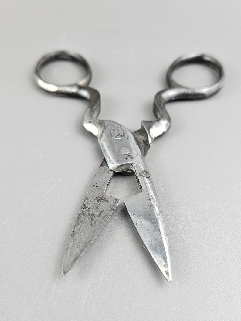 Steel Buttonhole Sewing Scissors With Swan Neck Handles. - Etsy