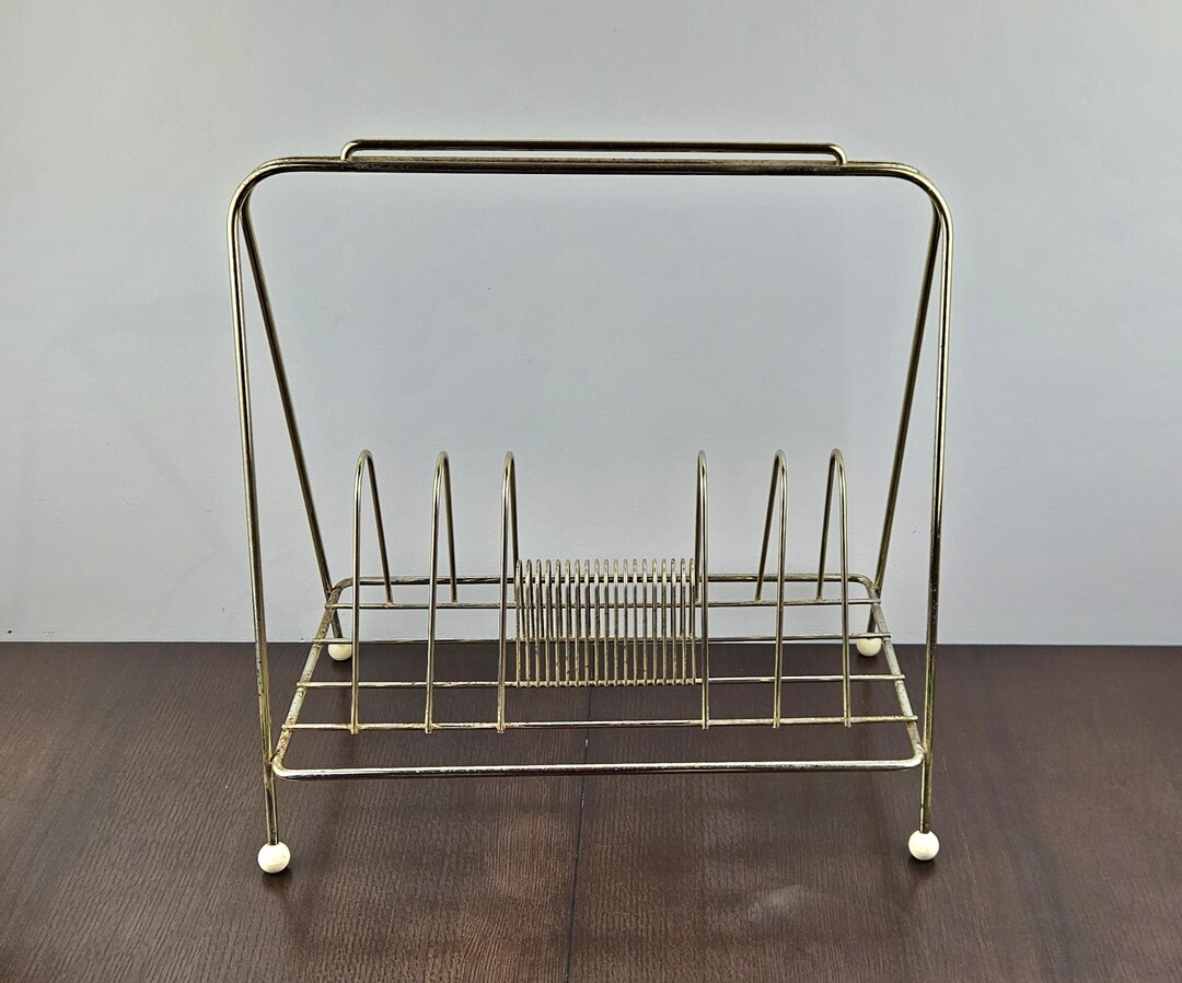 Vintage Metal Vinyl Record Storage Rack for Lps and Eps. - Etsy