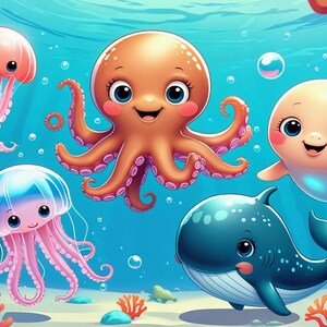 Baby Sea Creatures Jigsaw Puzzle With Tin - Etsy