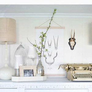 Unique Home Decor Antler Study Vol.4 Home Decor Textured - Etsy