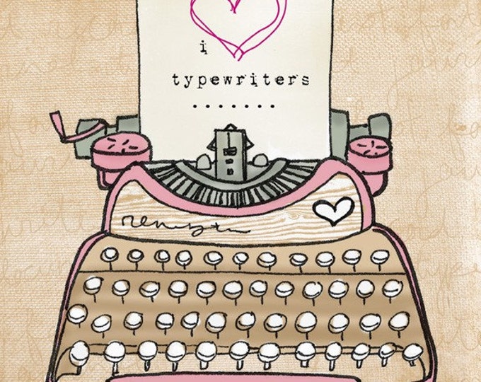 I Heart Typewriters - Etsy