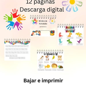 Libro De Actividades/ Busy Book in Spanish/ Tracing Practice ...
